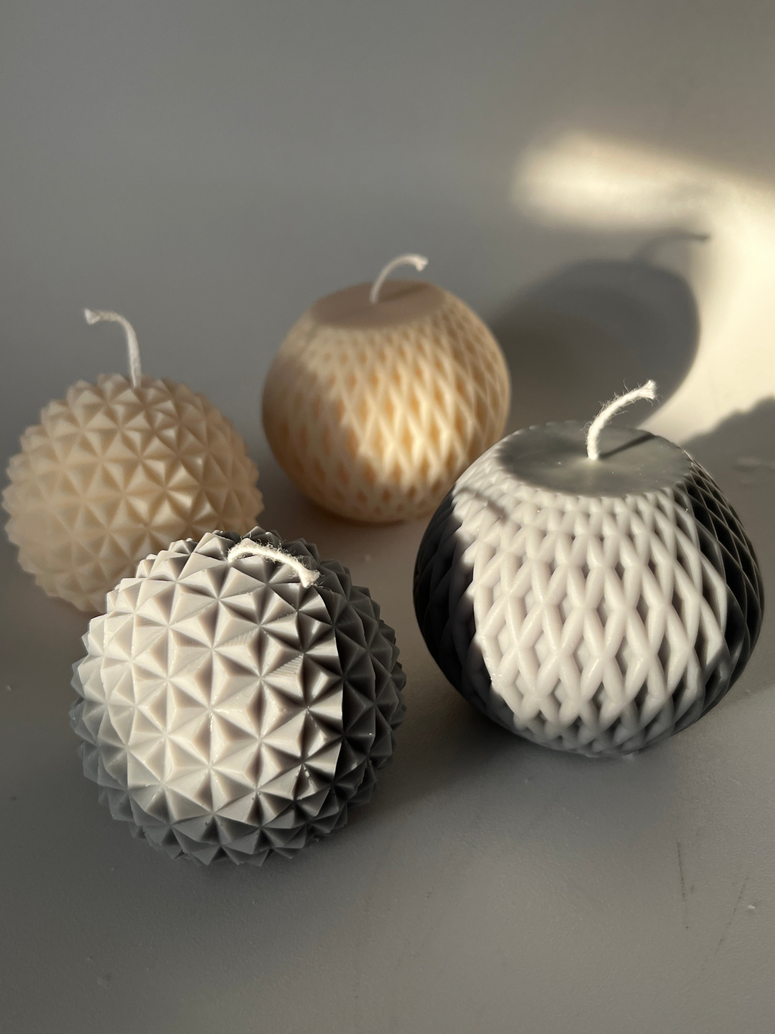 Geo Mini Ball Candles – Aaram Lux